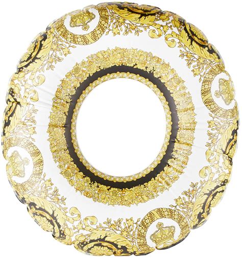 Versace Gold Crete De Fleur Inflatable Pool Float Versace