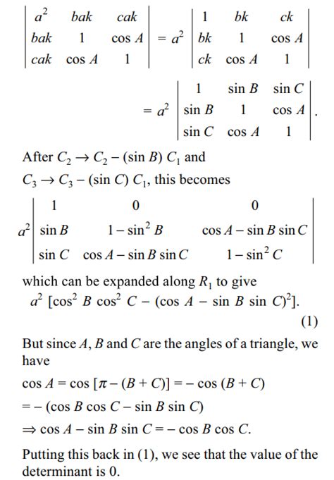 Matrices And Determinants MCQ Questions And Answers Part 18 PrepBharat