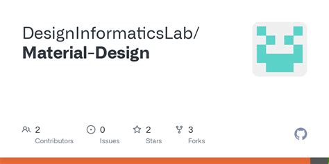 GitHub DesignInformaticsLab Material Design