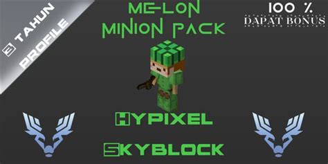 Beli Item Melon Minion Pack Hypixel Skyblock Mcraft Terlengkap Dan