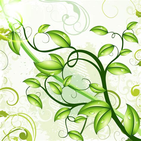Fresh Leaves Vector Background Vector Art And Graphics