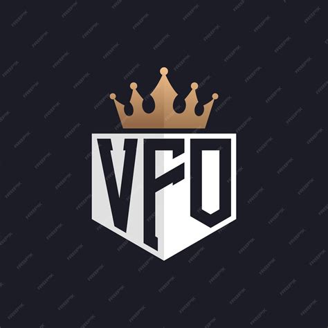 Premium Vector Luxury Vfo Logo With Crown Elegant Initials Vfo Letter Logo For Exclusive