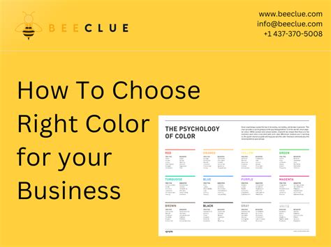 How To Choose Right Color For Your Business Beeclue