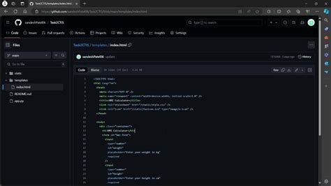 Sandesh Patel On Linkedin I Have Completed My Tasks Given By Codtech It Solutions Task Is Bmi