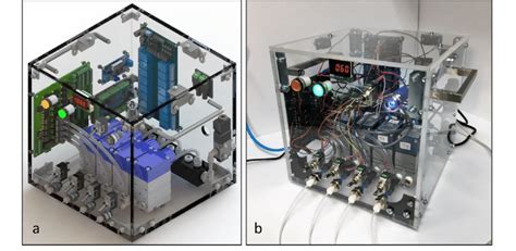 A 3d Rendering Of A Pneumatically Controlled Microfluidic Pump