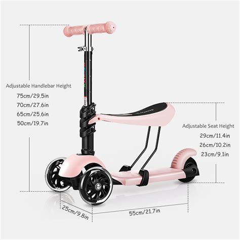 Drie Wielen Scooter 3 In 1 Kick Scooter Sport Scoo... – Grandado