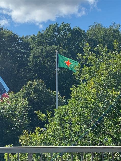 Random Ypj Kurdish Female Militia In Rojava Flag In Stockholm