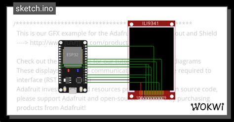 Tft Testing Wokwi Arduino And Esp Simulator