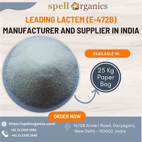 Pioneering Lactic Acid Esters Of Mono And Diglycerides Lactem