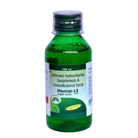 100ml Mbutrim Ls Ambroxol Hydrochloride Guaiphenesin Levosalbutamol