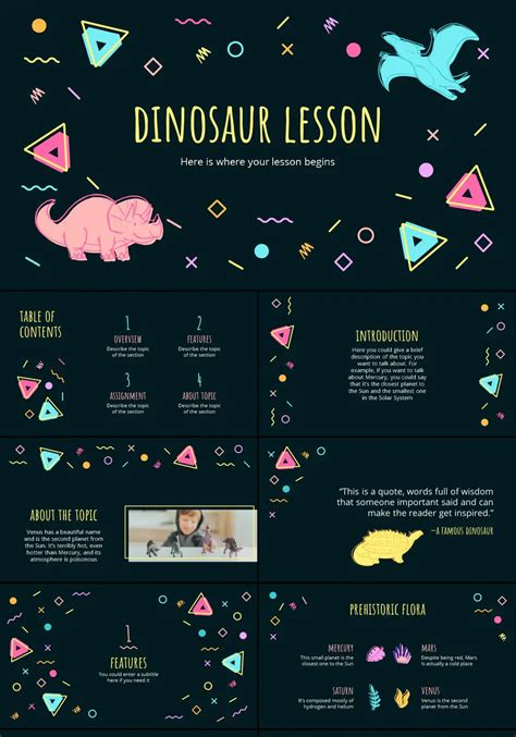 史前：恐龙课程演示ppt模板 会员免费下载 Ppter吧