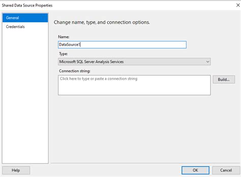 Ssrs Shared Data Source Sql Bi Tutorials
