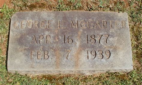 George Levi Mccarter 1877 1939 Mémorial Find A Grave