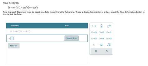 solved prove the identity 1−cos2x 1−csc2x −cos2x note