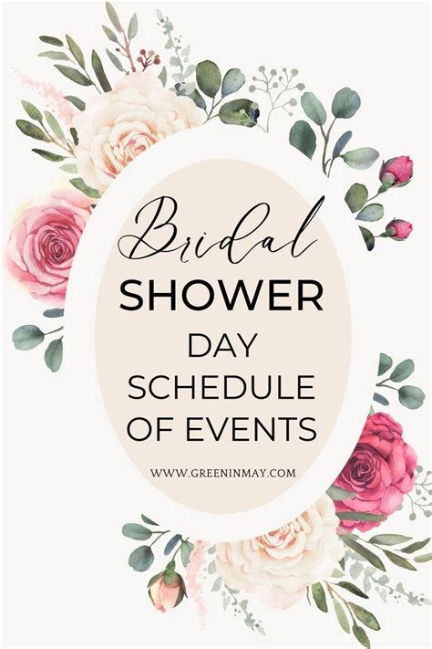 Bridal Shower Schedule Order Of Events Artofit