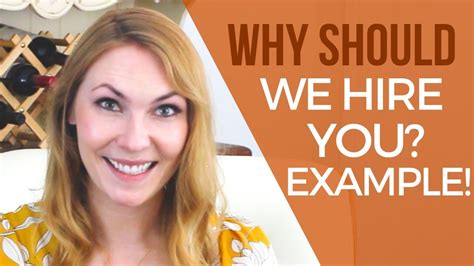 Why Should We Hire You Sample Answer Youtube