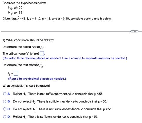Solved Use Technology To Determine The P Value For This