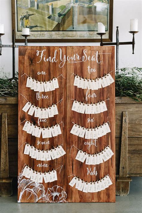38 Brilliant Wedding Seating Chart Ideas To Steal ChicWedd