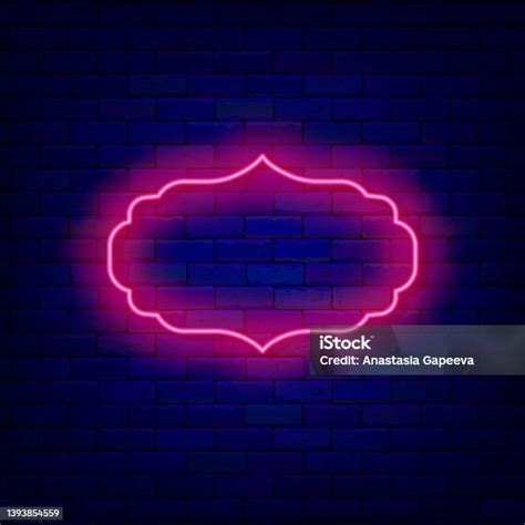 벽돌 벽에 곱슬 네온 프레임 핑크 빈티지 모양 빈 간판 공간을 복사합니다 벡터 스톡 일러스트레이션 0명에 대한 스톡 벡터 아트 및 기타 이미지 Istock