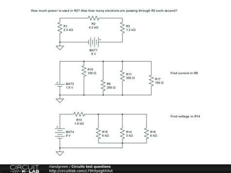 Circuits Test Questions CircuitLab