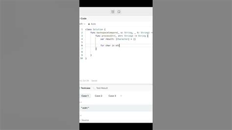 Day 8 Leetcode Problem 844 Swift Swift Leetcode Coding Swiftui