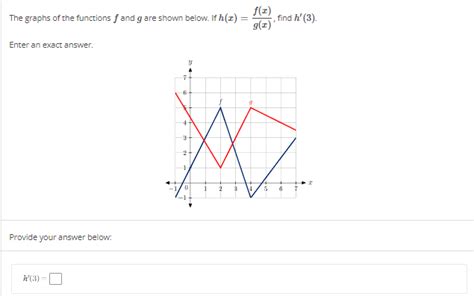 Solved The Graphs Of The Functions F And G Are Shown Below Chegg
