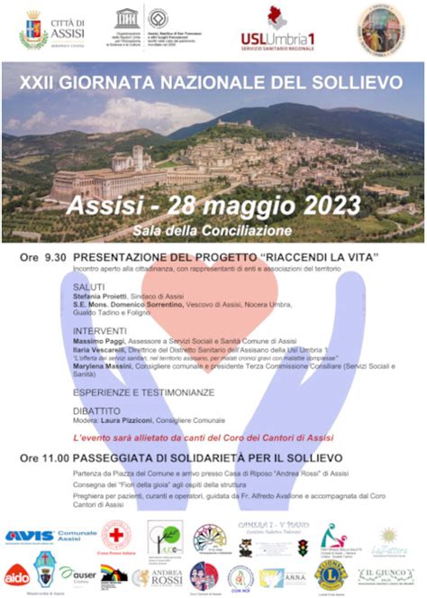 XXII Giornata Nazionale Del Sollievo Visit Assisi It
