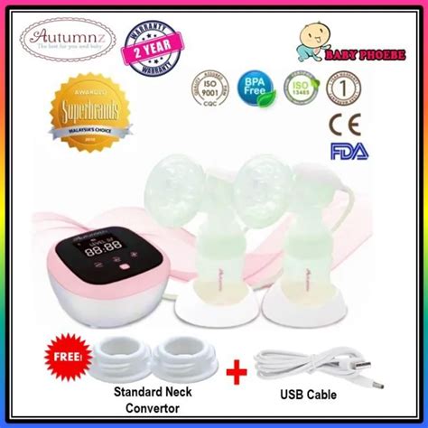 Autumnz Hybrid Duo Double Electric Rechargeable Breastpump Breast Pump