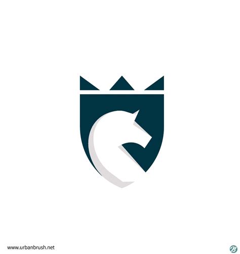 말 방패 로고 일러스트 Ai 무료다운로드 Free Horse Shield Logo Urbanbrush