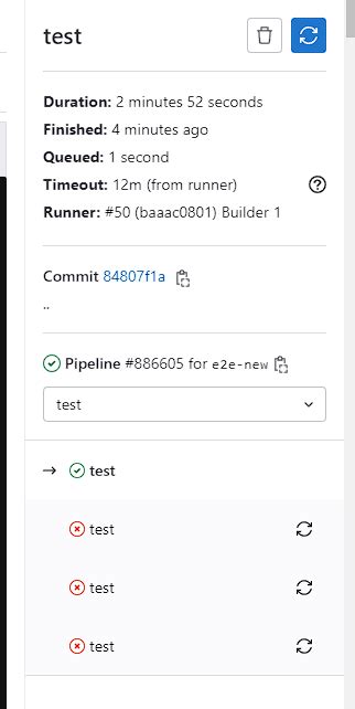 next js cypress tests sometimes fail to start in gitlab ci while