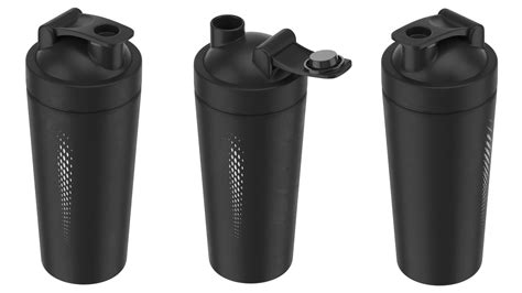 Matte Black Protein Shaker 3d Model 29 3ds Blend C4d Fbx Max