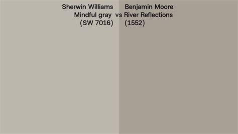 Sherwin Williams Mindful Gray Sw 7016 Vs Benjamin Moore River