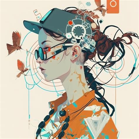 Premium Photo Hacker Illustration
