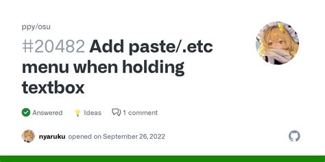 add paste etc menu when holding textbox · ppy osu · discussion 20482