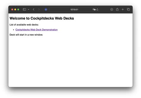 Installation Cockpitdecks Documentation