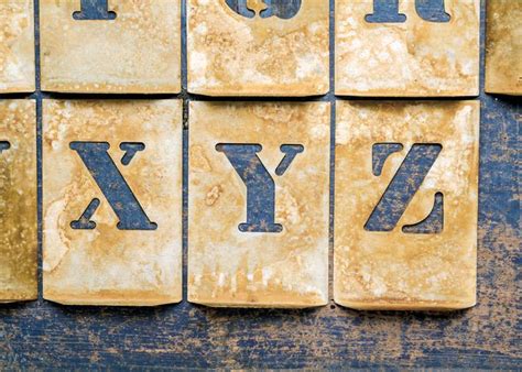 Xyz Alphabet Tiles