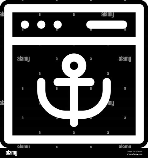 Programming Anchor Icon Stock Vector Image Art Alamy