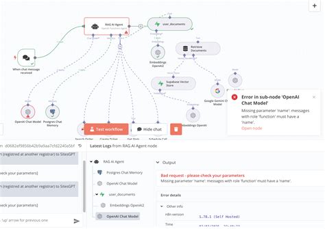 Bug Supabase Vectore Store As Ai Agent Tool Questions N8n Community