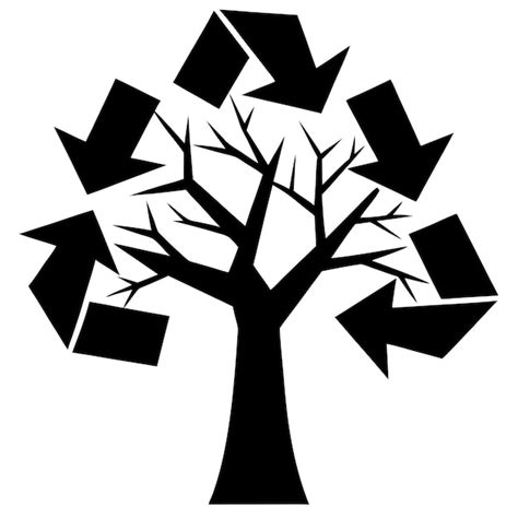 Tree Recycling Symbol Reduce Reuse Recycle Concept Vector Illustration Premium Ai Generated Vector
