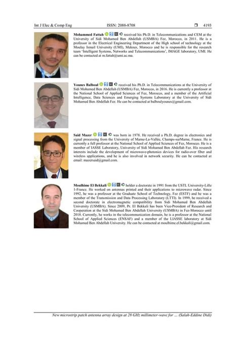 New Microstrip Patch Antenna Array Design At 28 Ghz Millimeter Wave For Fifth Generation