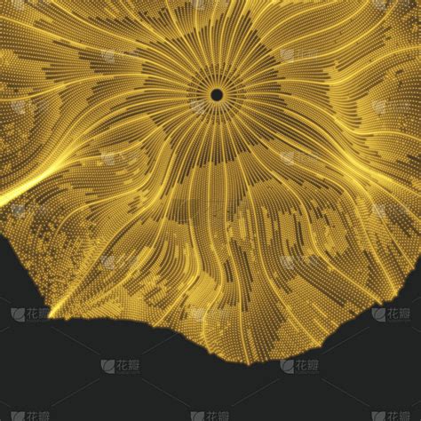动态粒子数组3D技术风格抽象的背景矢量插图