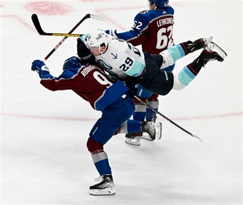 Photos Colorado Avalanche Take On Seattle Kraken In Game 2