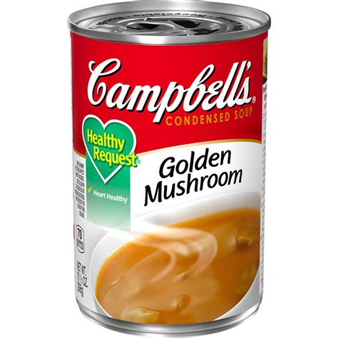 Campbells Condensed Healthy Request Golden Mushroom Soup 105 Oz Can
