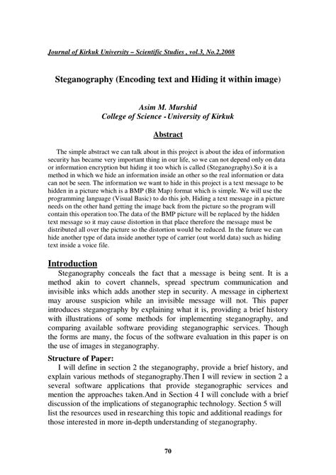 pdf steganography encoding text and hiding it within image