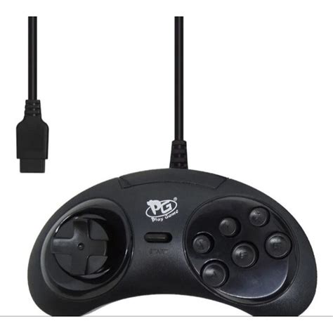 Controle Joystick Para Mega Drive Genesis E Master System PG Play Game Shopee Brasil