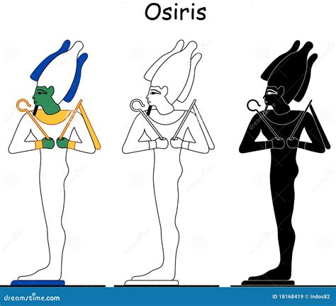 Ancient Egyptian God Osiris Royalty Free Stock Images Image