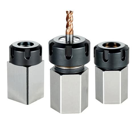 High Quality Square Er25 Er32 Er40 Block Hard Steel Hex Er Collet Chuck Seat For Cnc Lathe