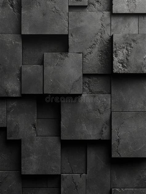 Stacked Cubes Black White Stock Image Image Of Minimalist 376915245