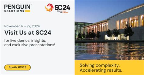 Penguin Solutions On Linkedin Sc24 Hpc Ai Penguinsc24
