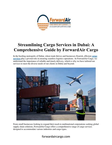 Ppt Streamlining Cargo Services In Dubai A Comprehensive Guide By